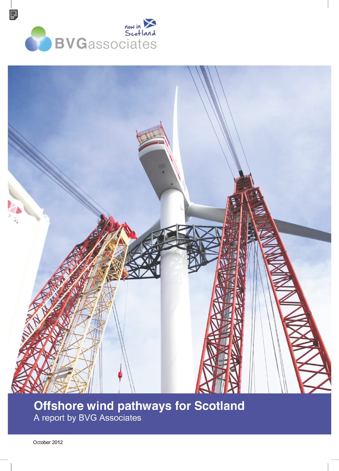 Offshore wind pathways for Scotland - BVG Associates